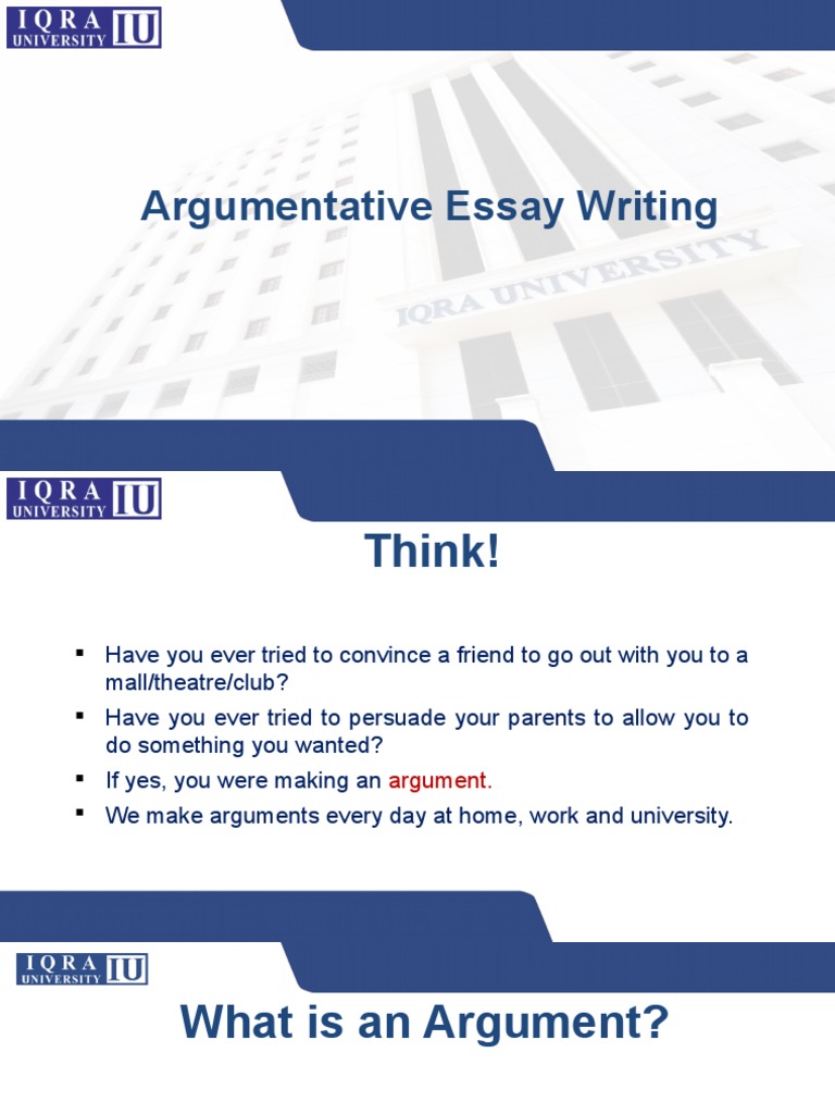 How to Craft a Compelling Argumentative Essay | PDF | Essays | Argument