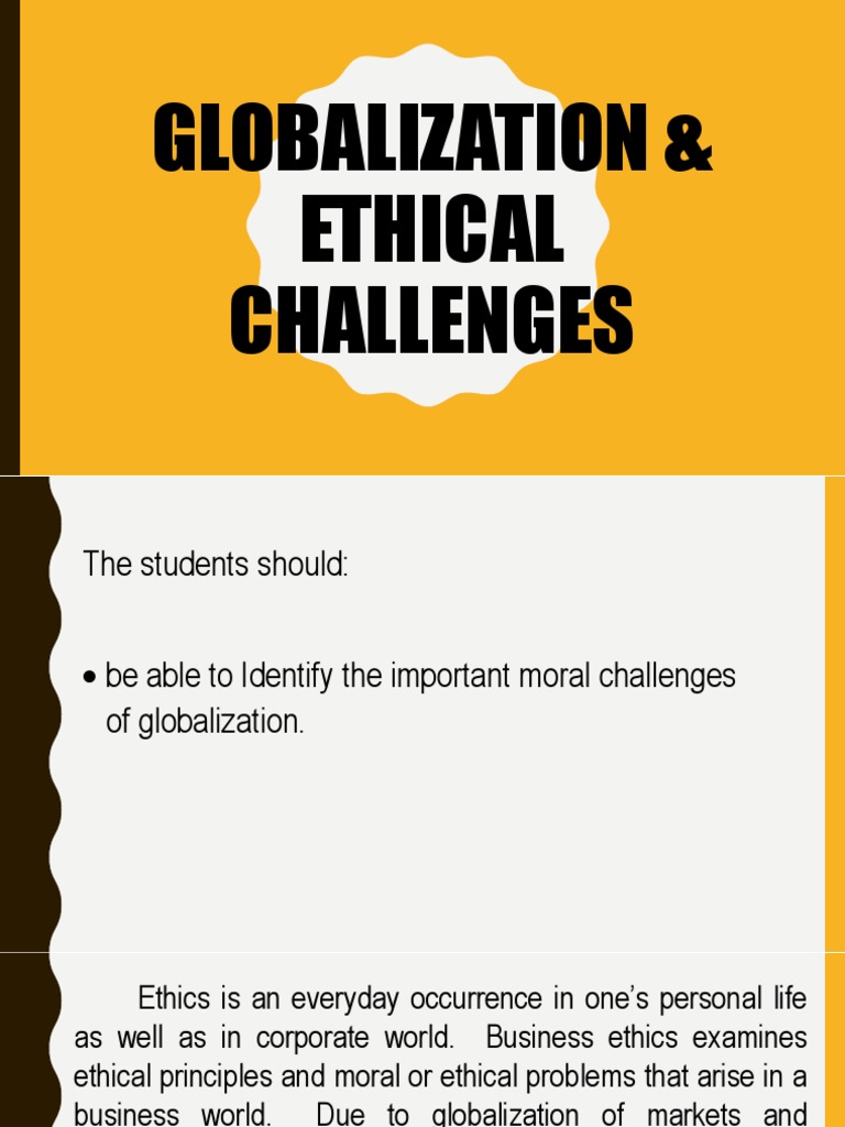 Chapter 11 Globalization & Ethical Challenges | PDF | Business Ethics ...