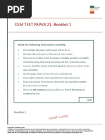Cat4 Practice Test PDF Year 7 | PDF