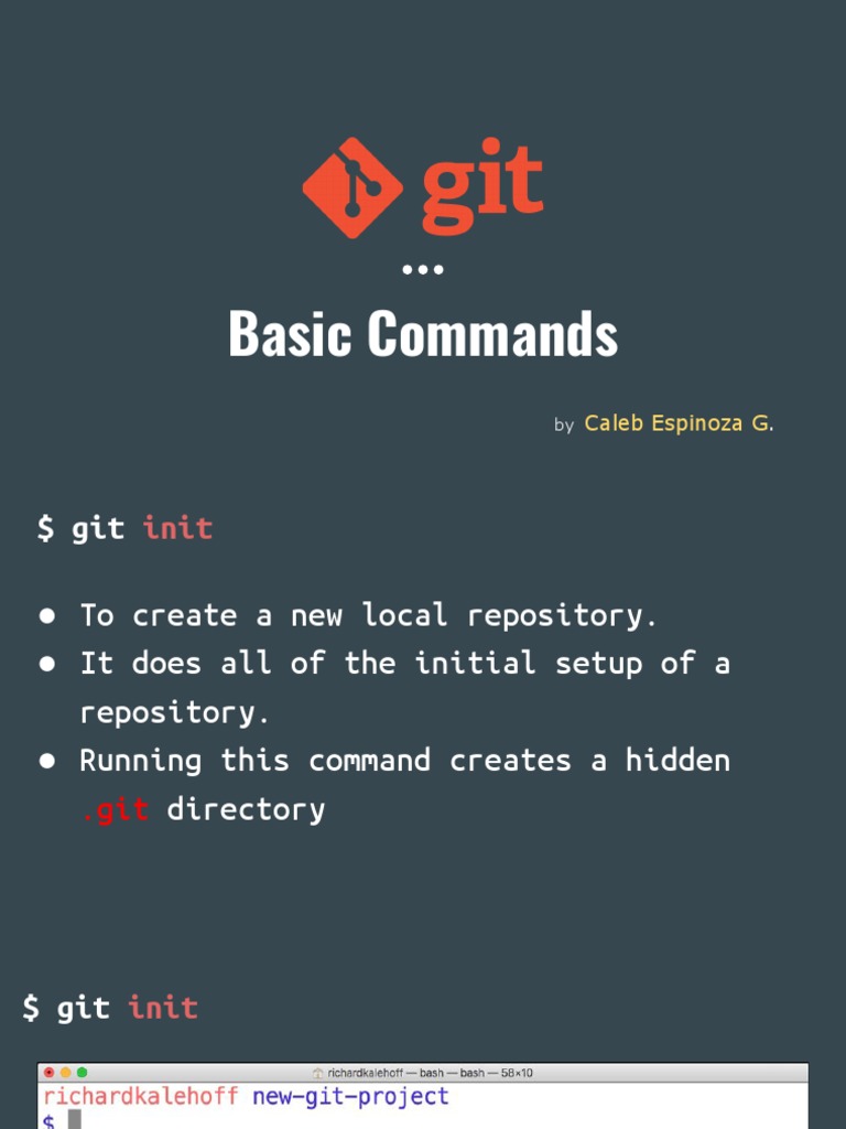 Git Basic Commands | Download Free PDF | Computer Engineering | Data Management