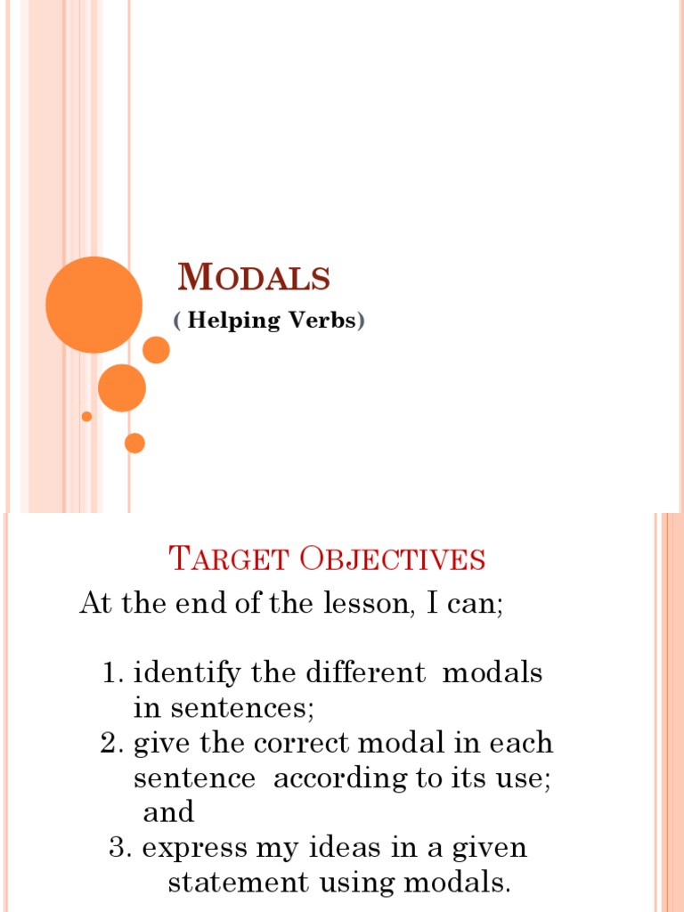 Modals+ppt | PDF | Semantics | Semantic Units
