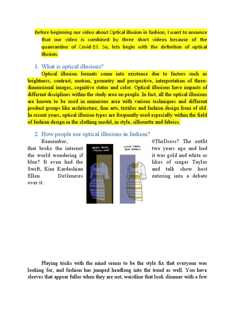 What Is Optical Illusions? | PDF | Fashion | Optics