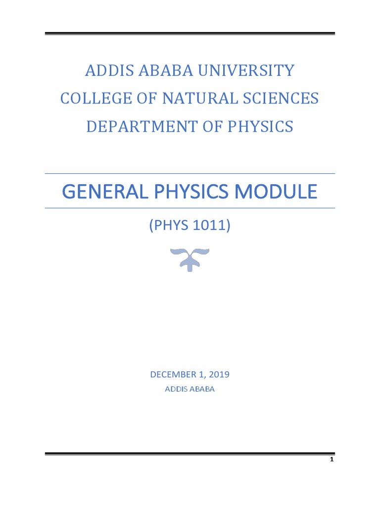 New-Phys 1011 Module Final | PDF | Acceleration | Kilogram