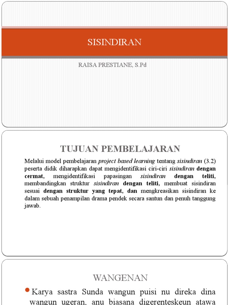 Sisindiran Sunda | PDF