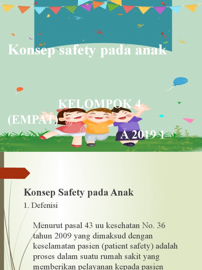 Konsep Safety Pada Anak KELOMPOK 4 | PDF