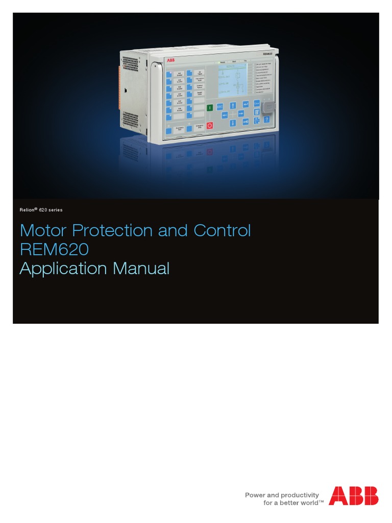 Motor Protection and Control REM620: Application Manual | PDF ...