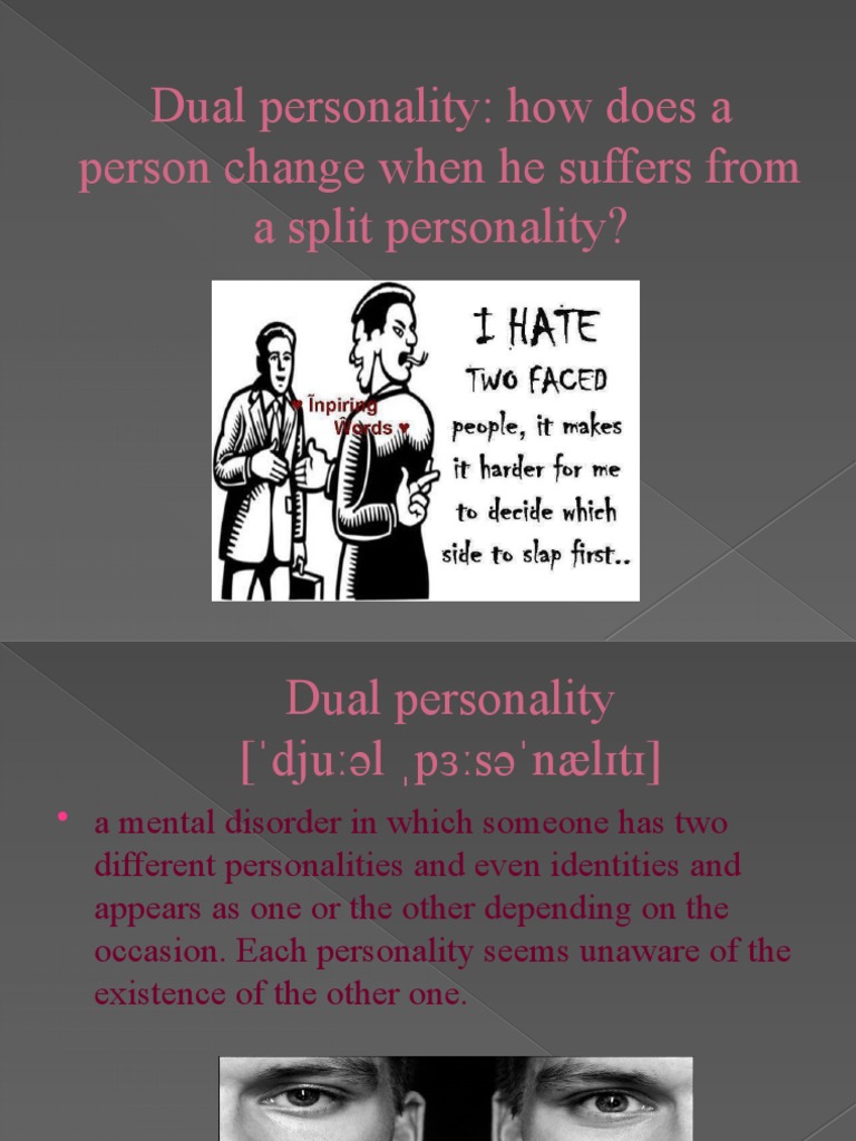 Dual Personality | PDF | Mental Disorder | Dissociation (Psychology)