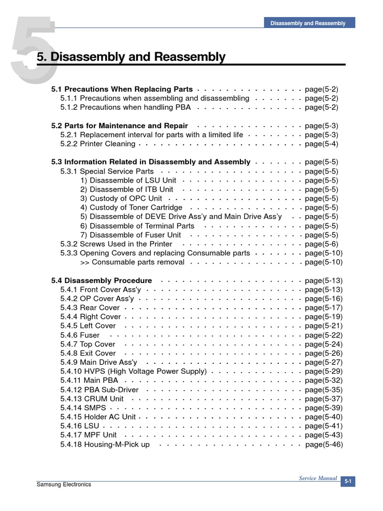 Disassembly & Reassembly | PDF | Electrical Connector | Manufactured Goods