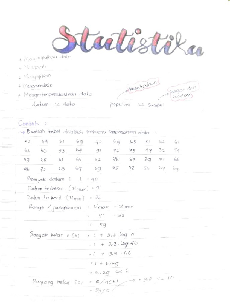 Analisis Data Statistika Dasar | PDF