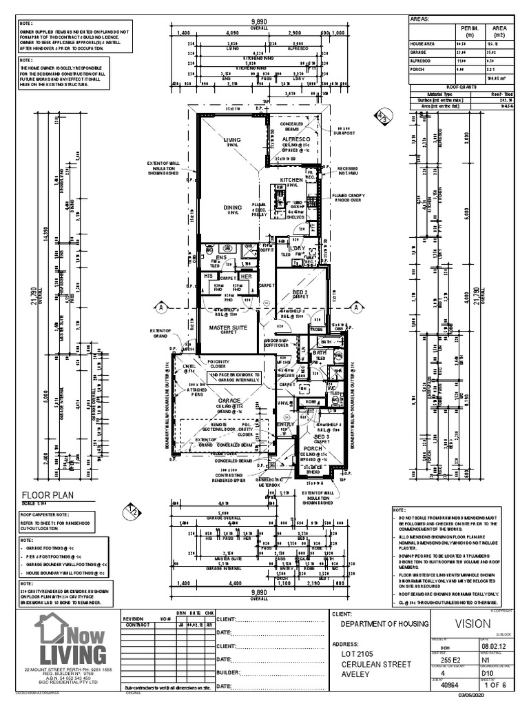 A3 FLOOR PLAN - Layout - 2105 | PDF | Building Materials | Environmental Design