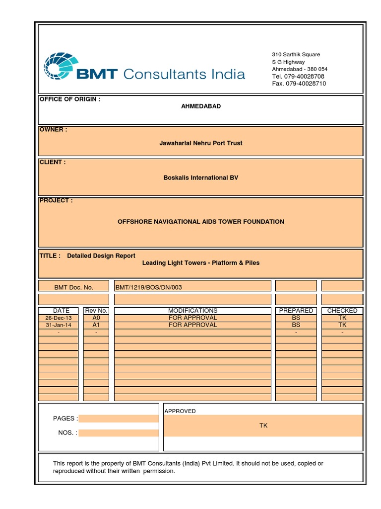 1219 - Offshore Foundation Design - 2 Pile - A1 | PDF | Deep Foundation ...