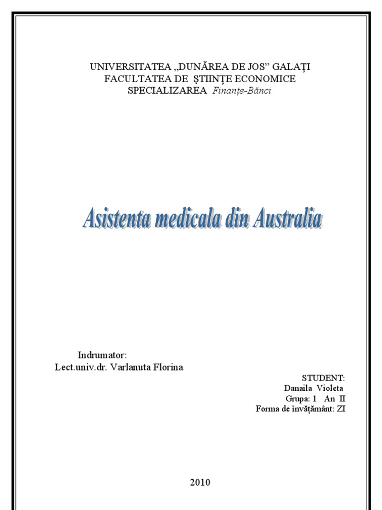 Asistenta Medicala in Australia | PDF