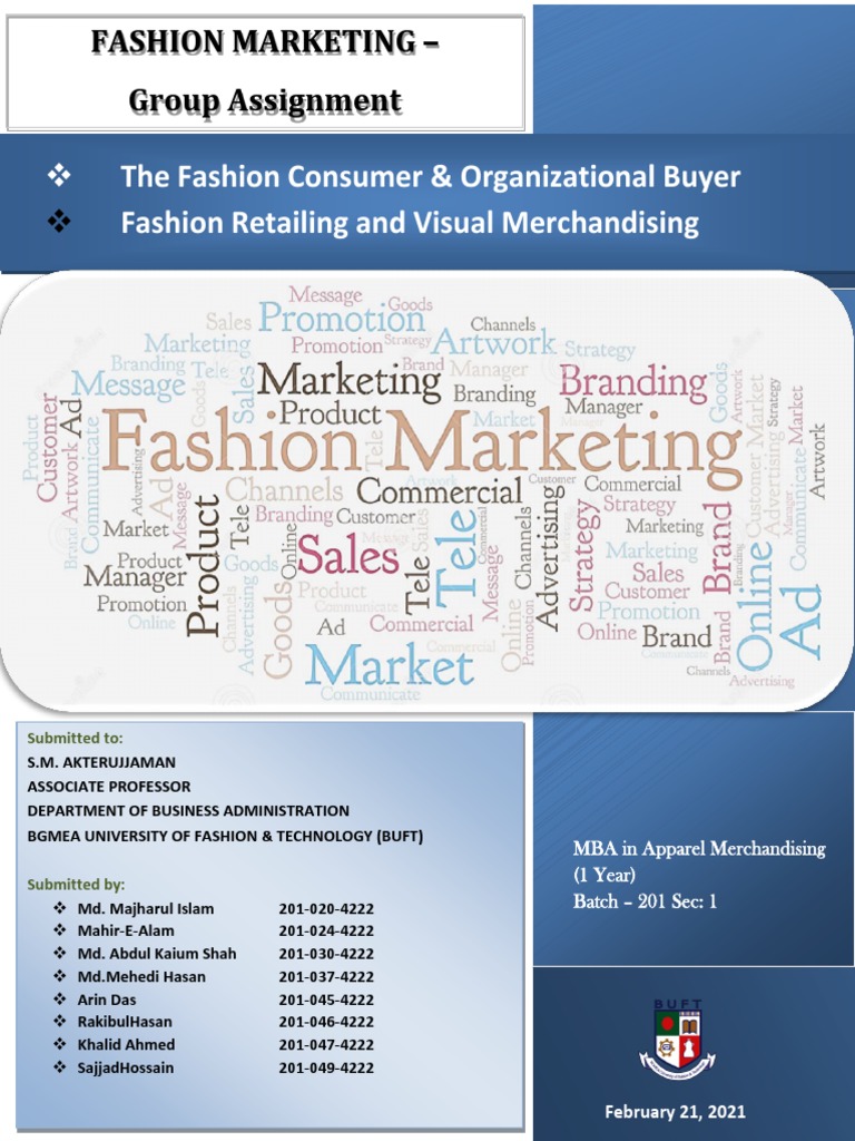 Fashion Marketing Report | PDF | Retail | Consumer Behaviour