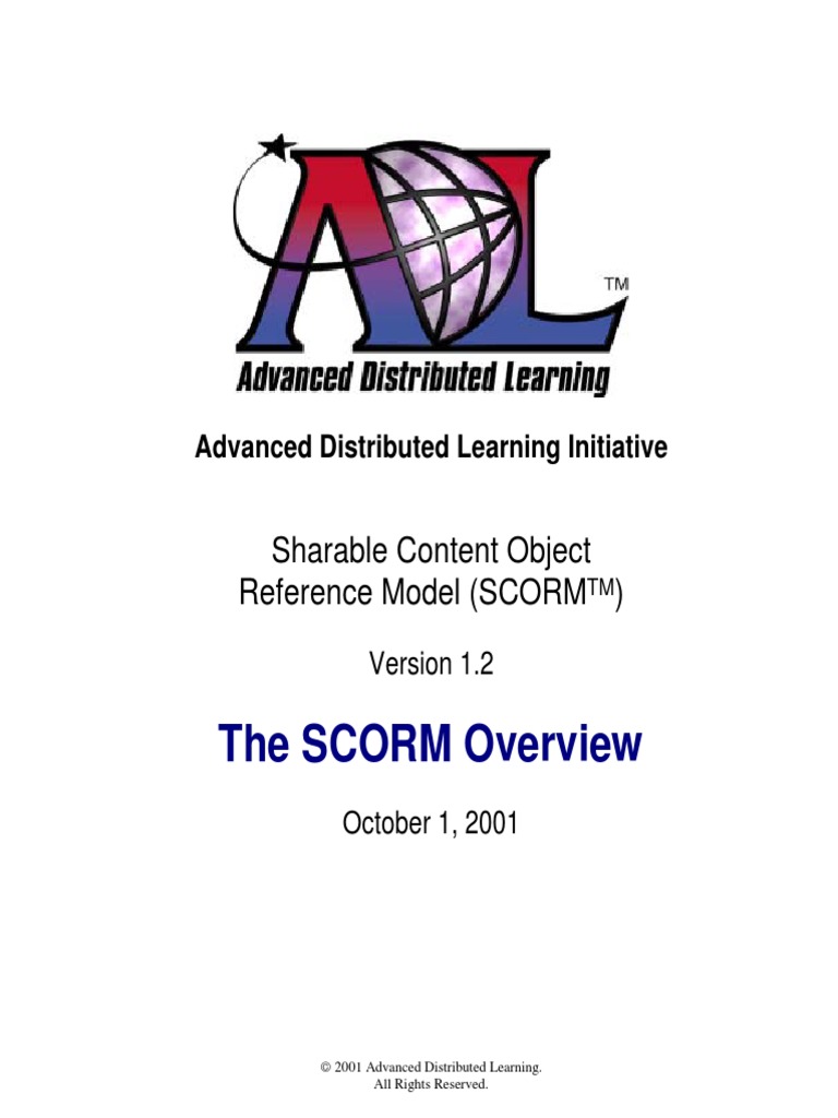 The SCORM Overview: Sharable Content Object Reference Model (SCORM) | PDF | Educational ...