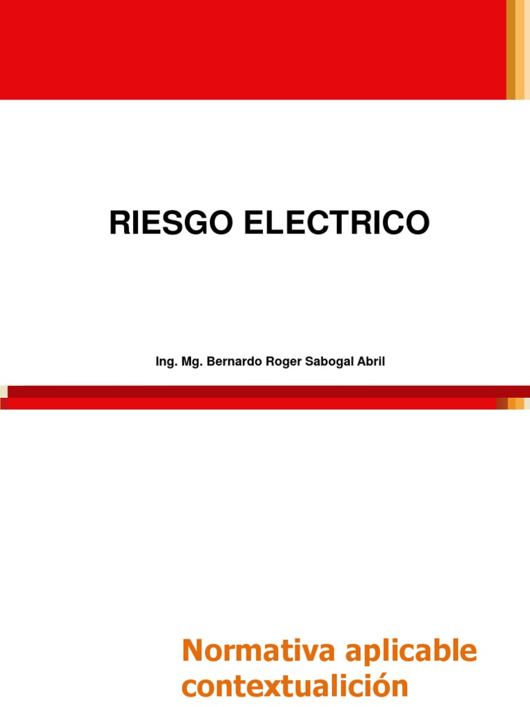 Riesgo Electrico | PDF | Ingenieria Eléctrica | Electricidad