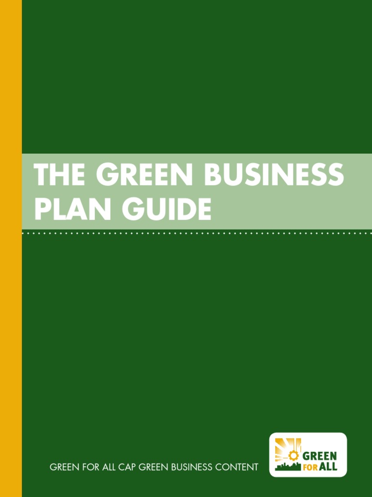 Green Business Plan Guide | PDF | Sustainable Business | Marketing