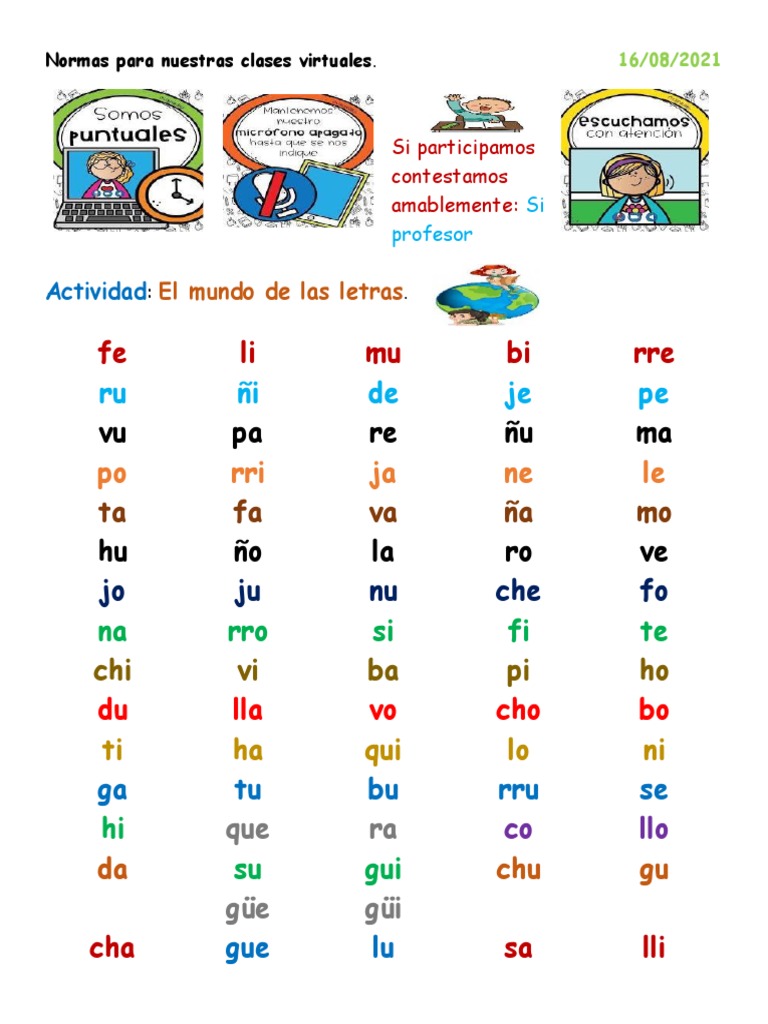 Actividades de lectura y escritura con ce y ci | PDF