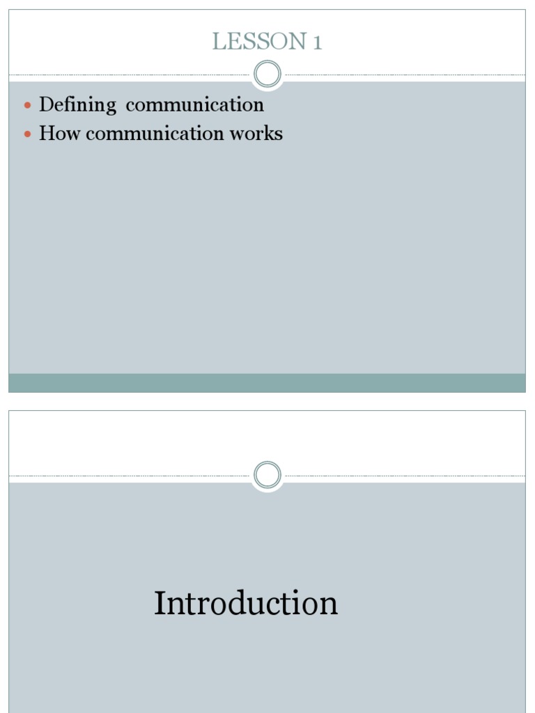 What Is Communication | PDF | Communication | Information