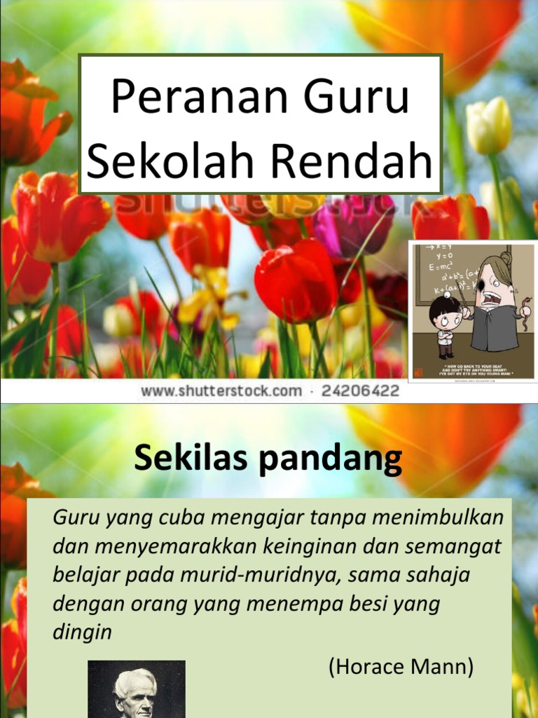 Peranan Guru Sekolah Rendah | PDF | Sains & Matematika