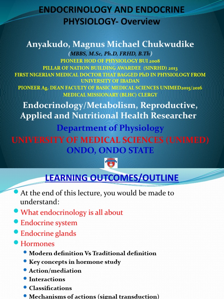 Endocrinology - Overview | PDF | Hormone | Endocrine System