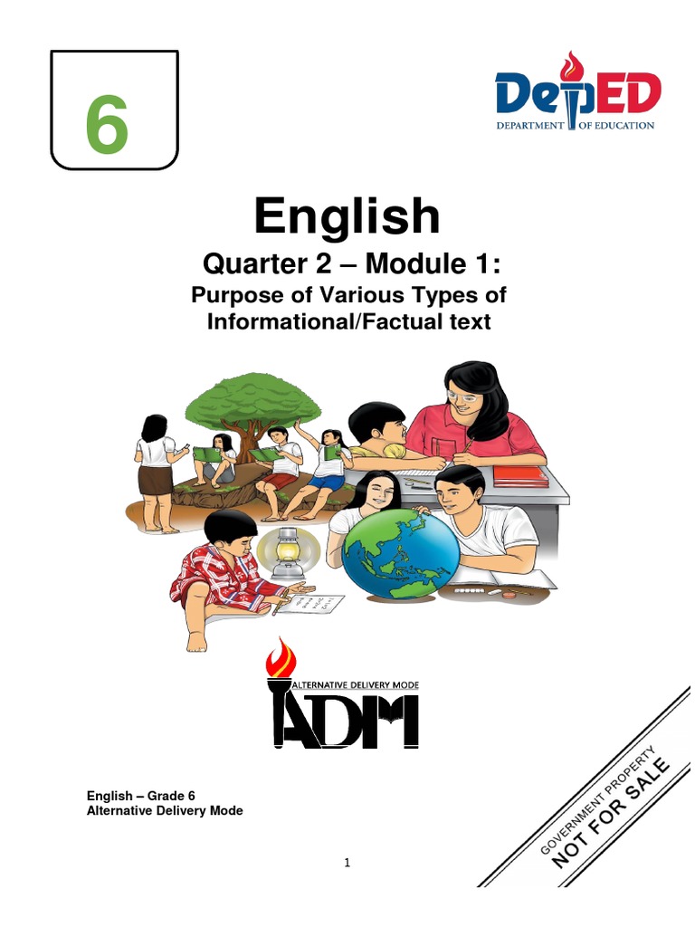 English: Quarter 2 - Module 1 | PDF | Learning | Water