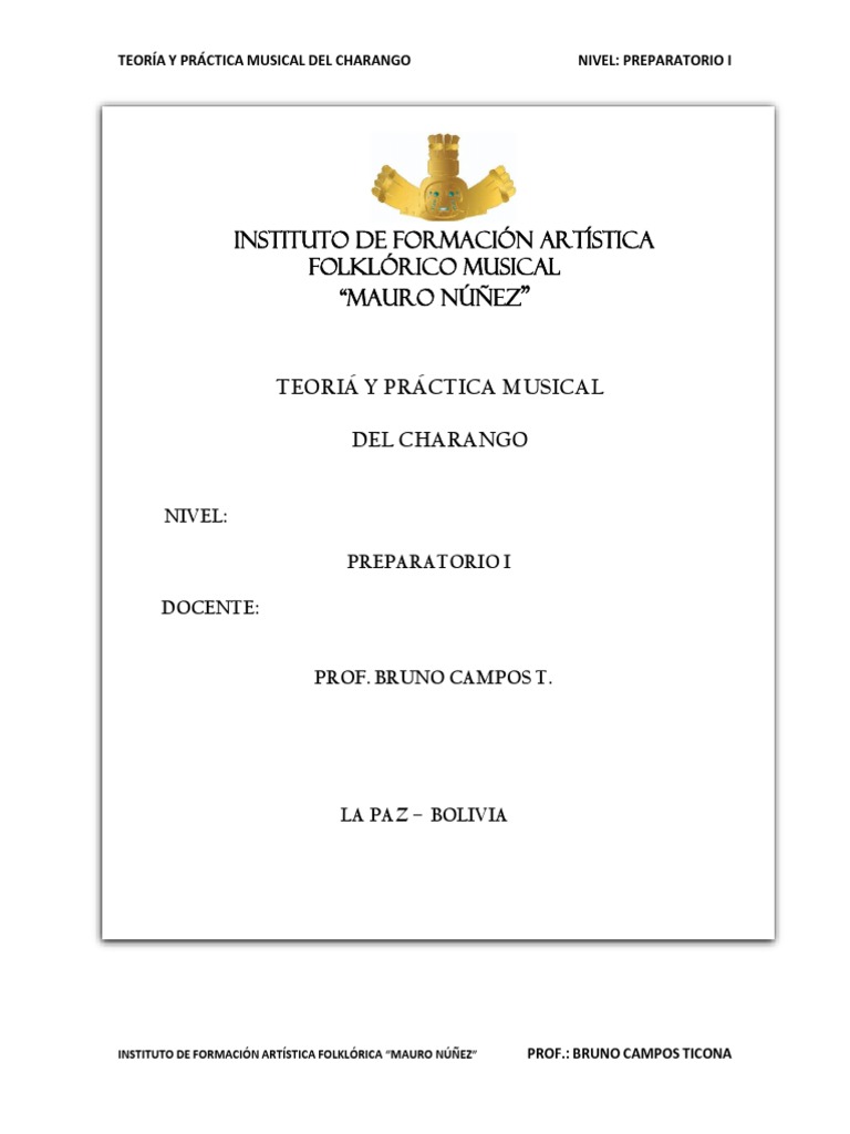 Teoría y Práctica Musical Del Charango - 1 | PDF | Harmónica | Instrumentos de cuerda