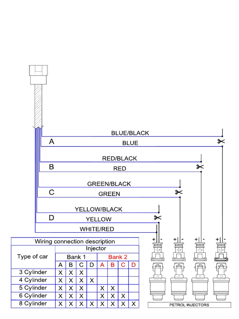 Injector Connector Wiring Diagram | PDF