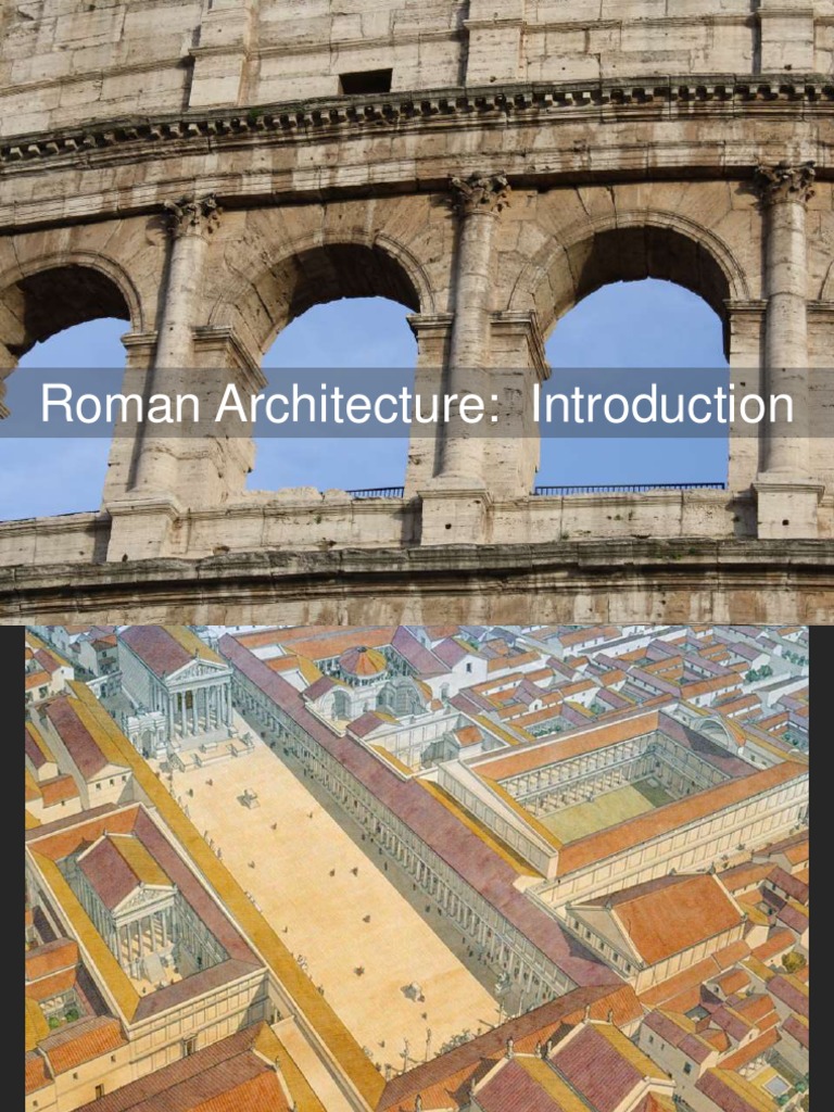 Roman Architecture | PDF | Vault (Architecture) | Dome