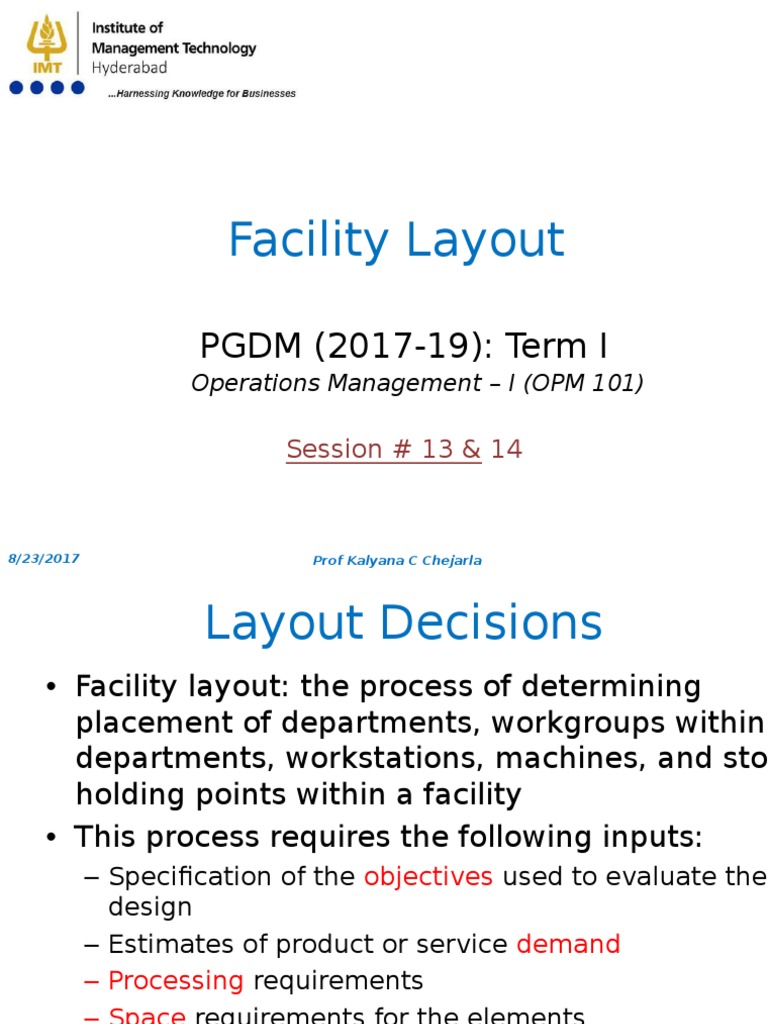 Facility Layout Optimization Techniques | PDF | Page Layout | Supermarket