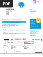 Thames Water Bill | PDF | Water Supply | Credit Bureau