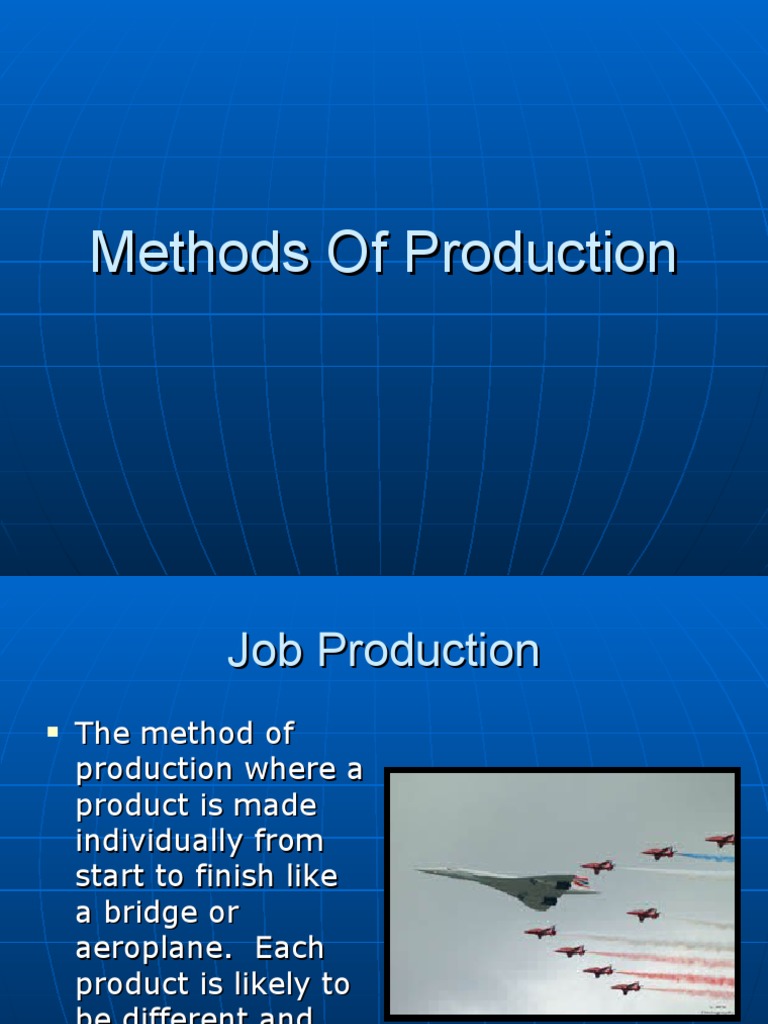 Advantages and Disadvantages of Job, Batch and Flow Production | PDF