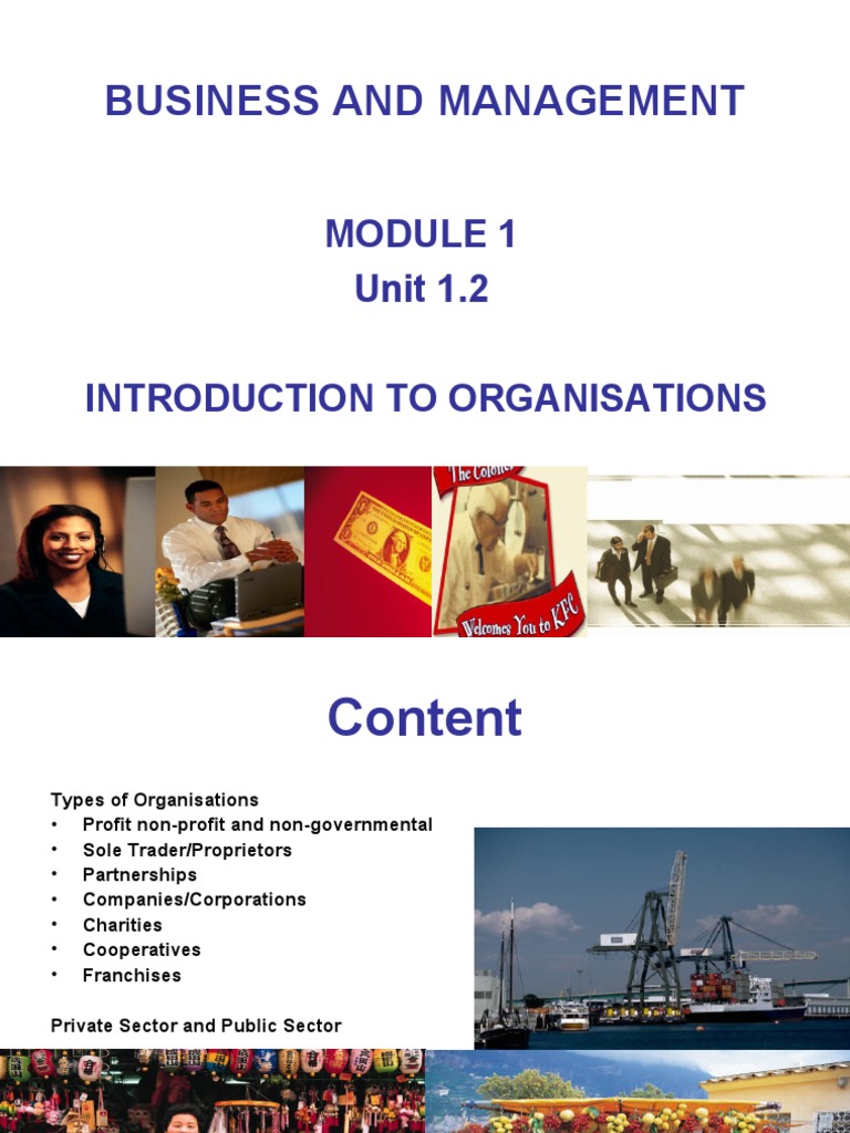 Business Management Module 1 Unit 1.2 | PDF | Limited Company | Partnership