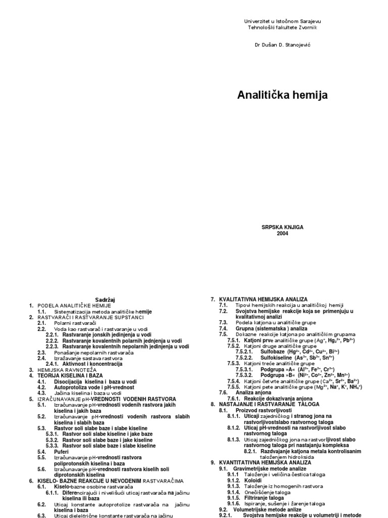 Pdfslide - Tips Analiticka Hemija 55c7fe1fa6b41 | PDF