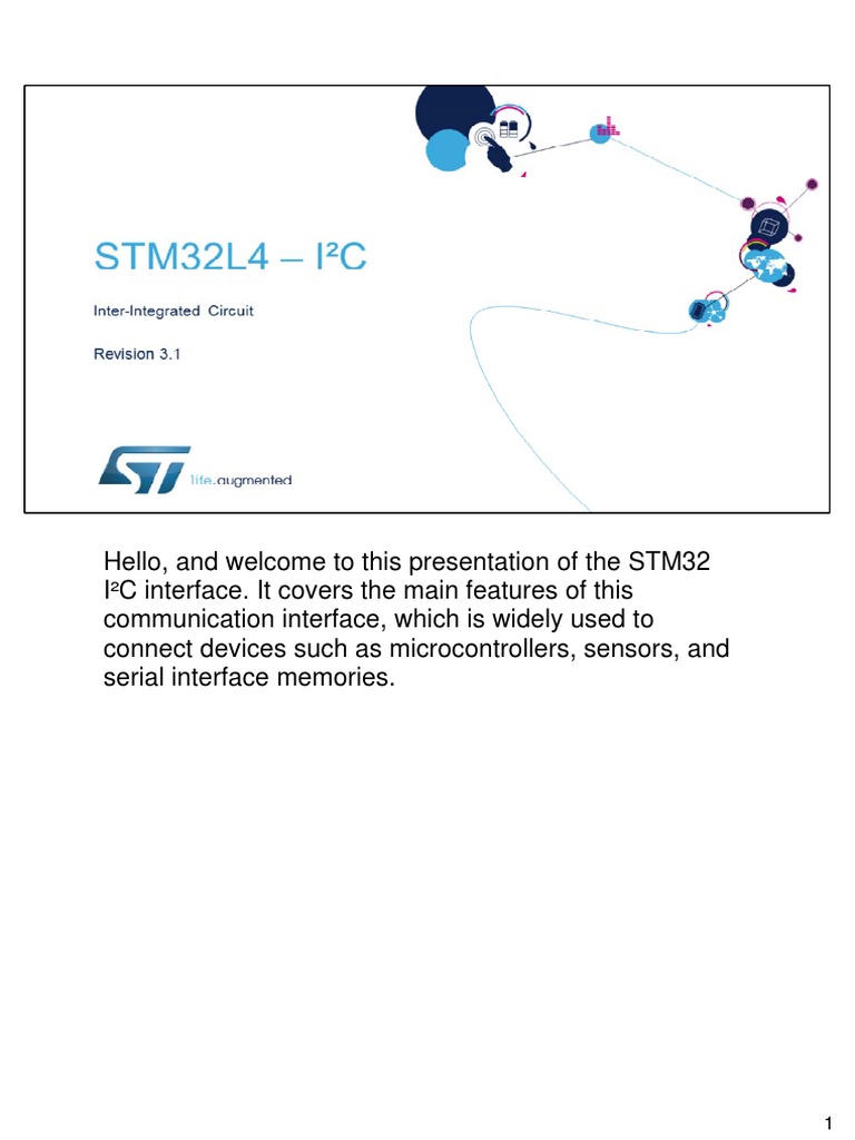 STM32 I²C Interface Overview and Features | PDF | Data Transmission ...