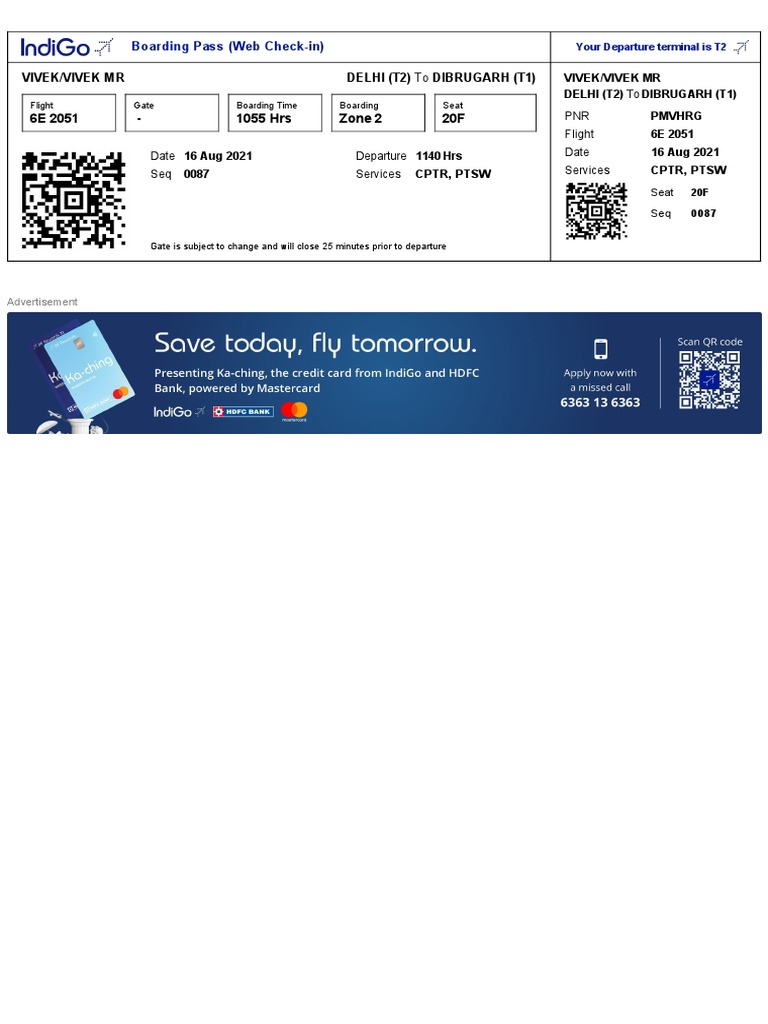 IndiGo Boarding Pass & Safety Guide | PDF | Aviation