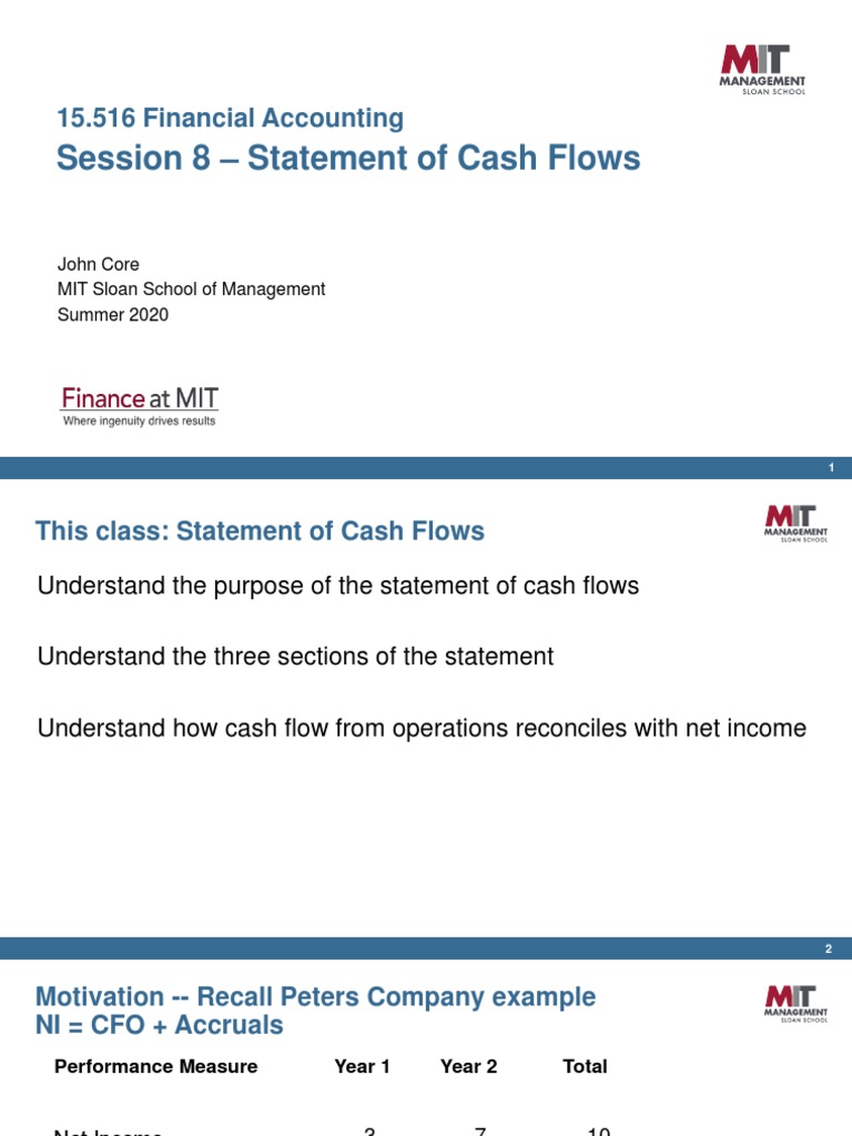 Session 8 - Cash Flow Amazon - Handout | PDF | Depreciation | Working ...