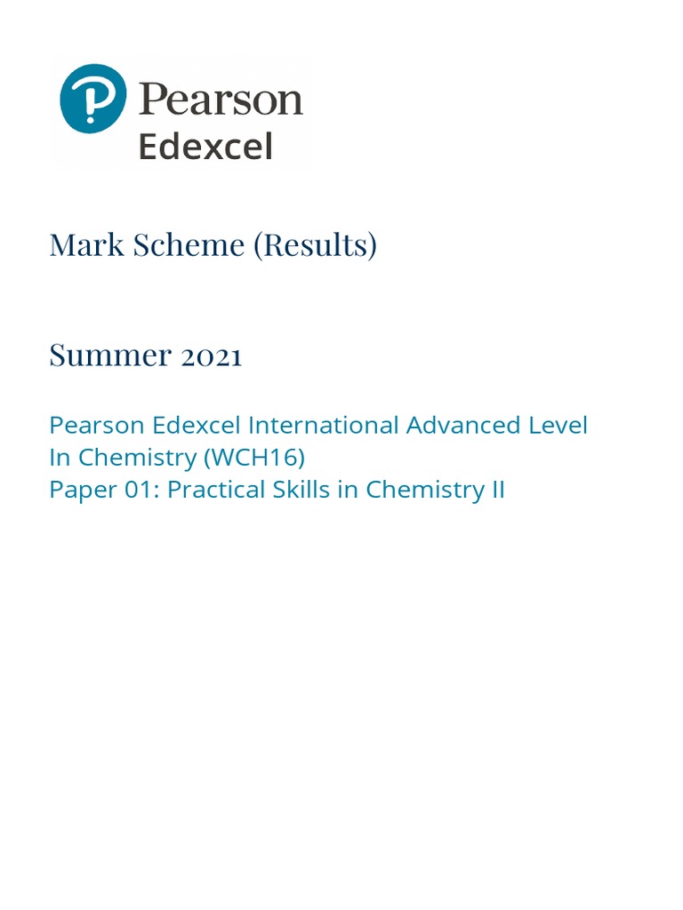 June 2021 Chem U6 MSC | PDF | Acetate | Mole (Unit)