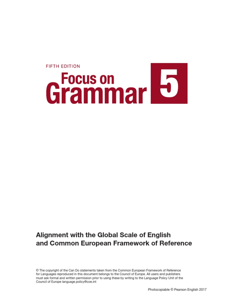 Alignment With The Global Scale of English and Common European ...