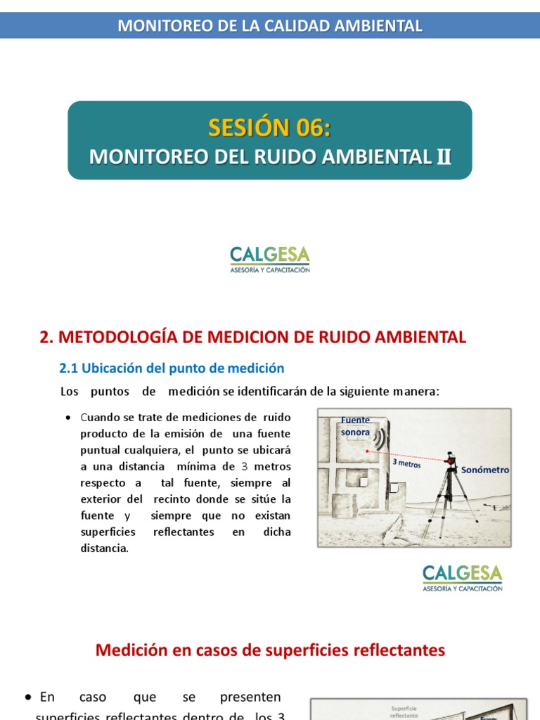SESION 06 Monitoreo de La Calidad de Ruido Ambiental 2 | PDF | Tren ...