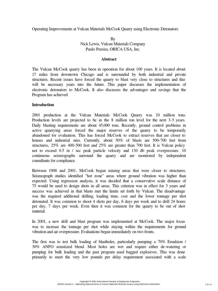 McCook Quarry Paper | PDF | Variance | Standard Deviation