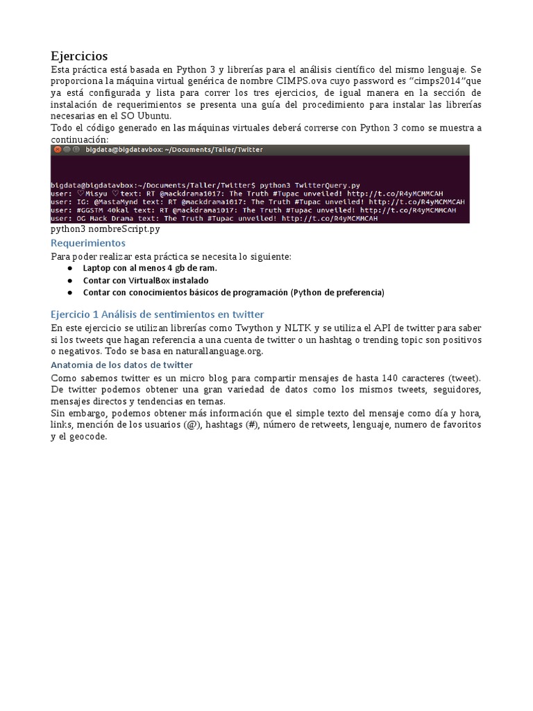 Practice 1 | PDF | Python (lenguaje de programación) | Hashtag