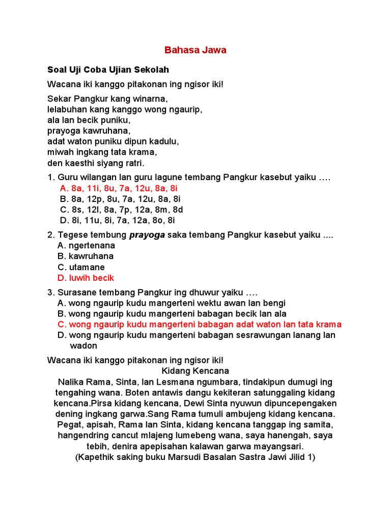 Bahasa Jawa | PDF