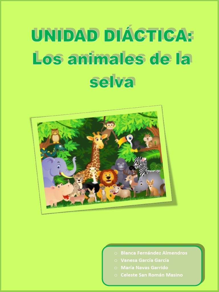 Unidad Didactica Animales de La Selva | PDF | Aprendizaje | Comunicación