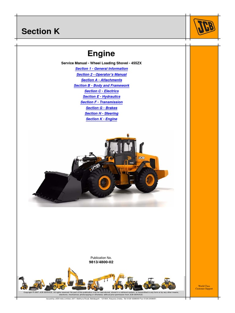 Section K: Service Manual - Wheel Loading Shovel - 455ZX | PDF ...