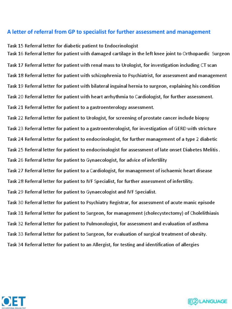 Medical Referral Letters for Specialists | PDF | Hypertension | Heart