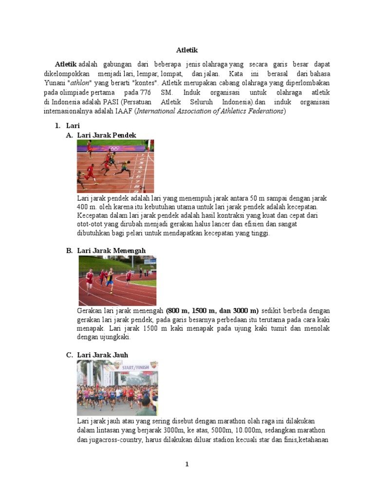 Atletik KLIPING | PDF