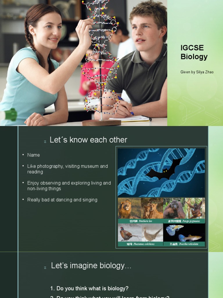 Introduction To IGCSE Biology | PDF | Biology | Organisms
