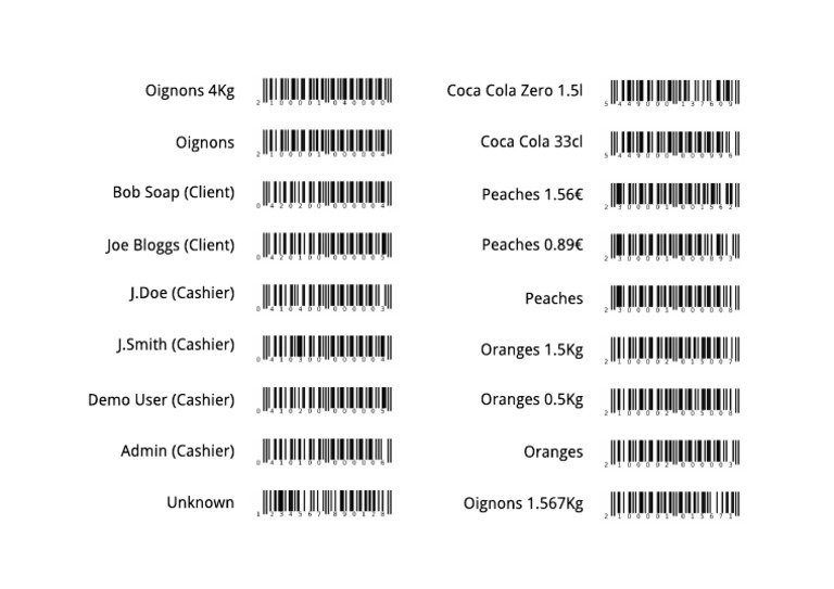 Barcode Test Sheet4 | PDF