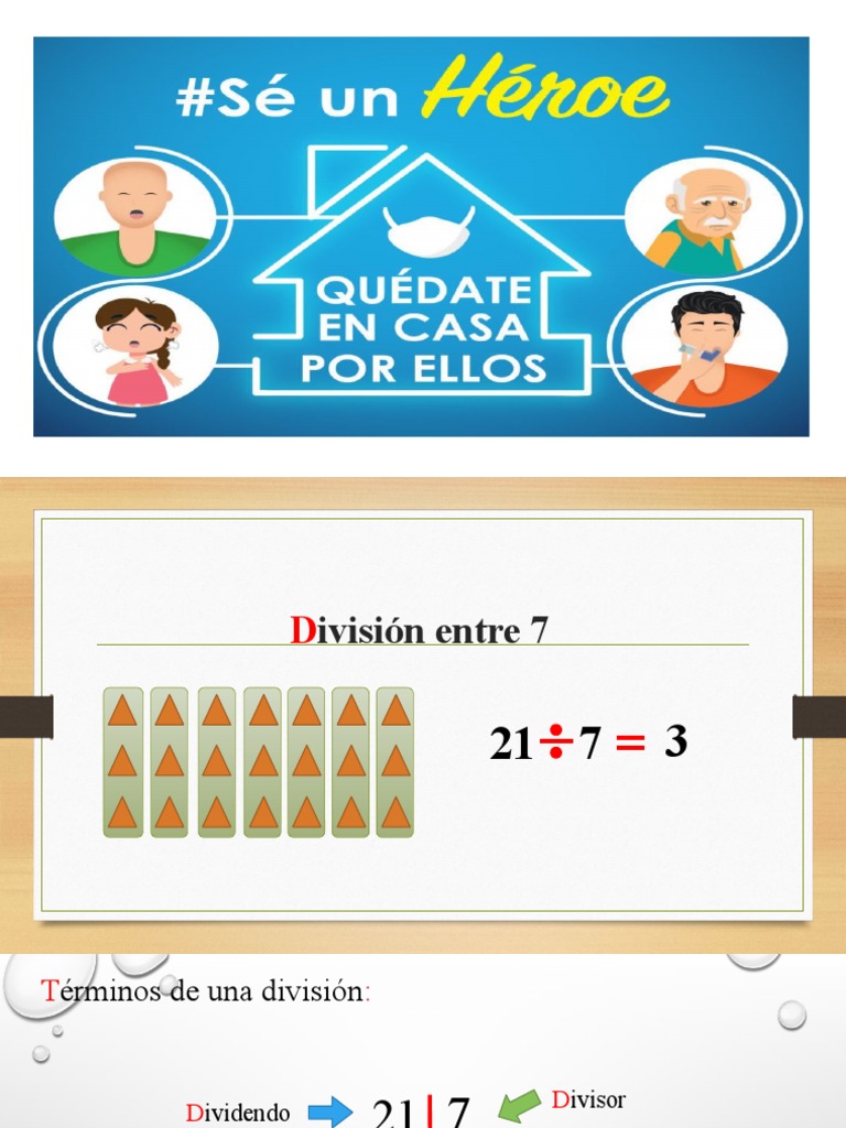 Division Entre 7 | PDF | División (Matemáticas) | Matemática Elemental