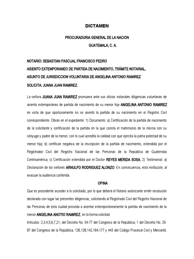 DICTAMEN | PDF | Derecho